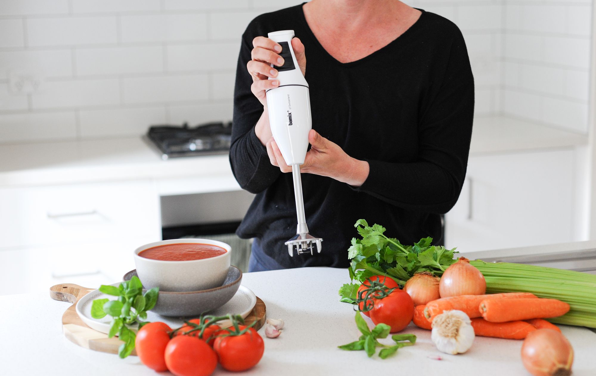 Bamix Classic Immersion Blender 140W White